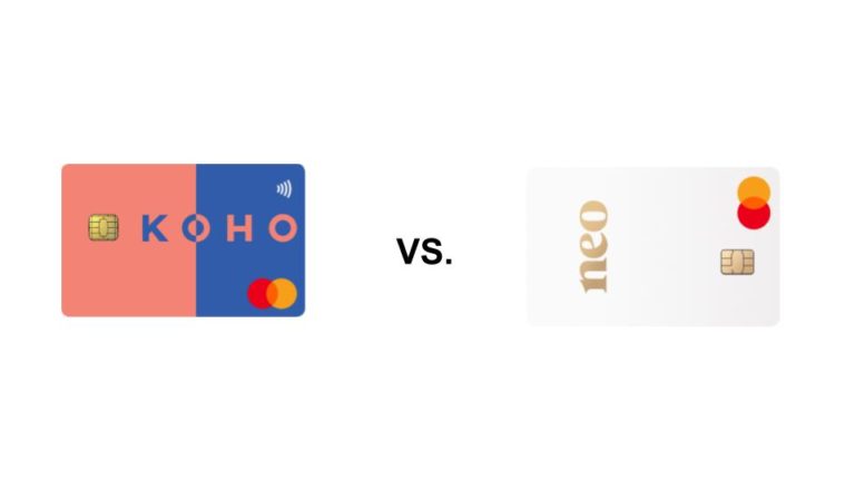 KOHO Prepaid Mastercard vs. Neo Secured Card - Finvestlab